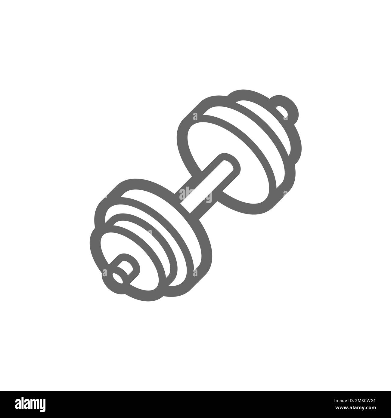 Barbell icons, common graphic resources, vector illustrations Stock ...