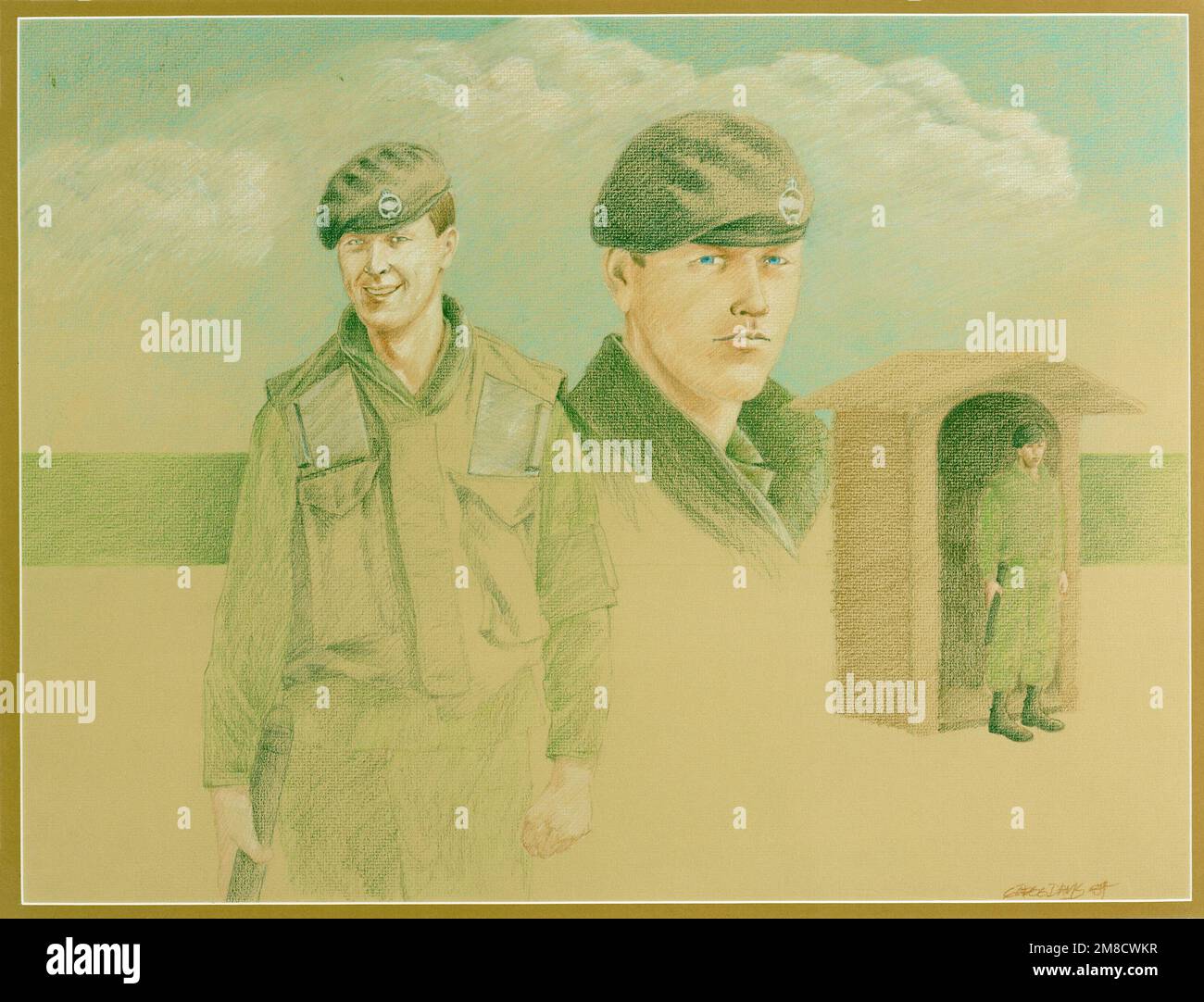 Artwork: "7P1C Gate Guard" Germany, 1987. Artist: Gregg Davis. Catalog ...