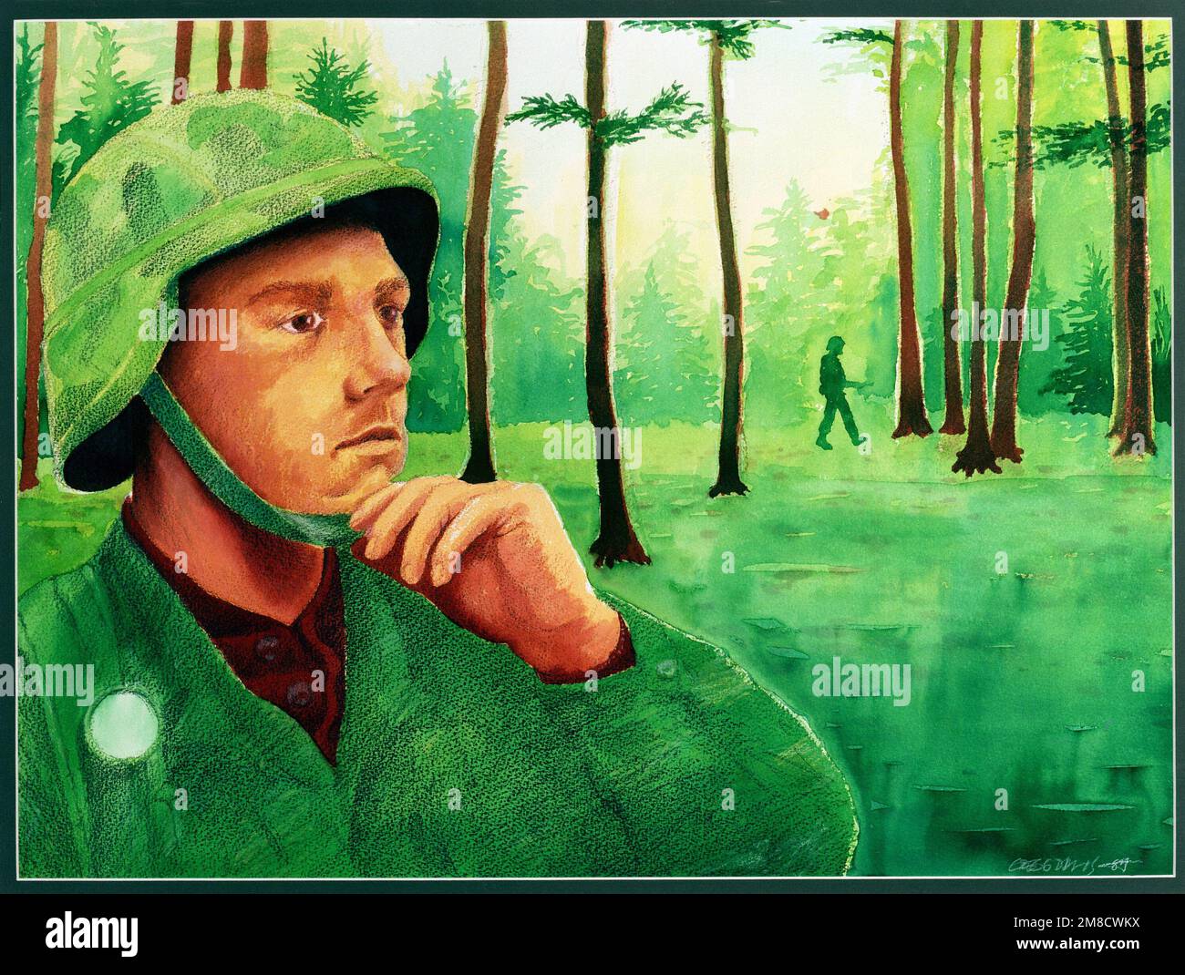 Artwork: "Perimeter Check #2" Germany, 1987. Artist: Gregg Davis ...