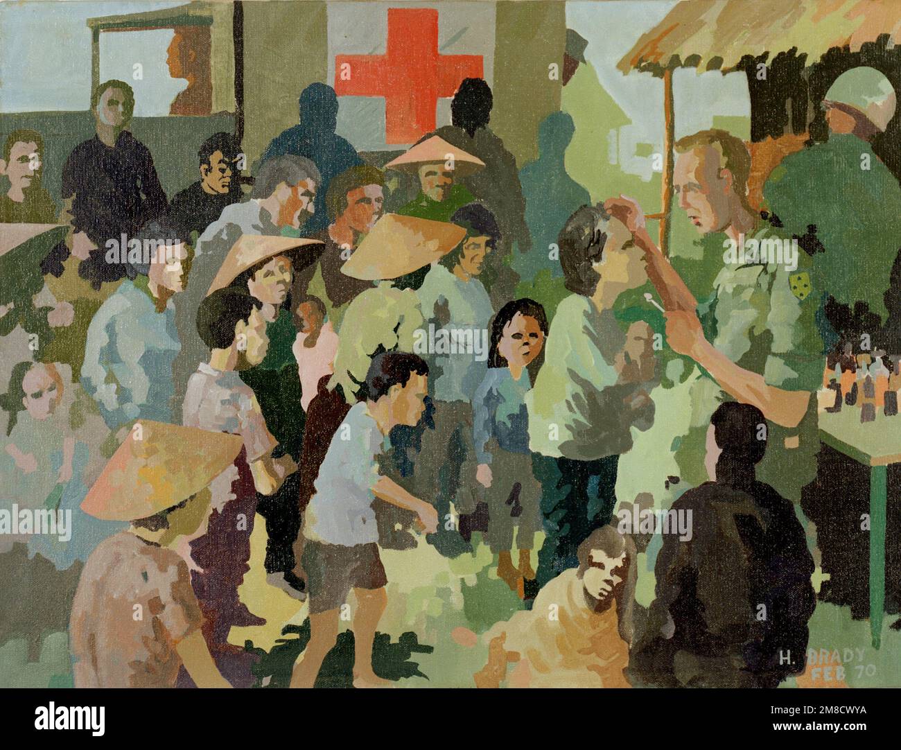 Artwork: "Medcap" Vietnam, 1970. Artist: Herbert Brady. Catalog Number ...