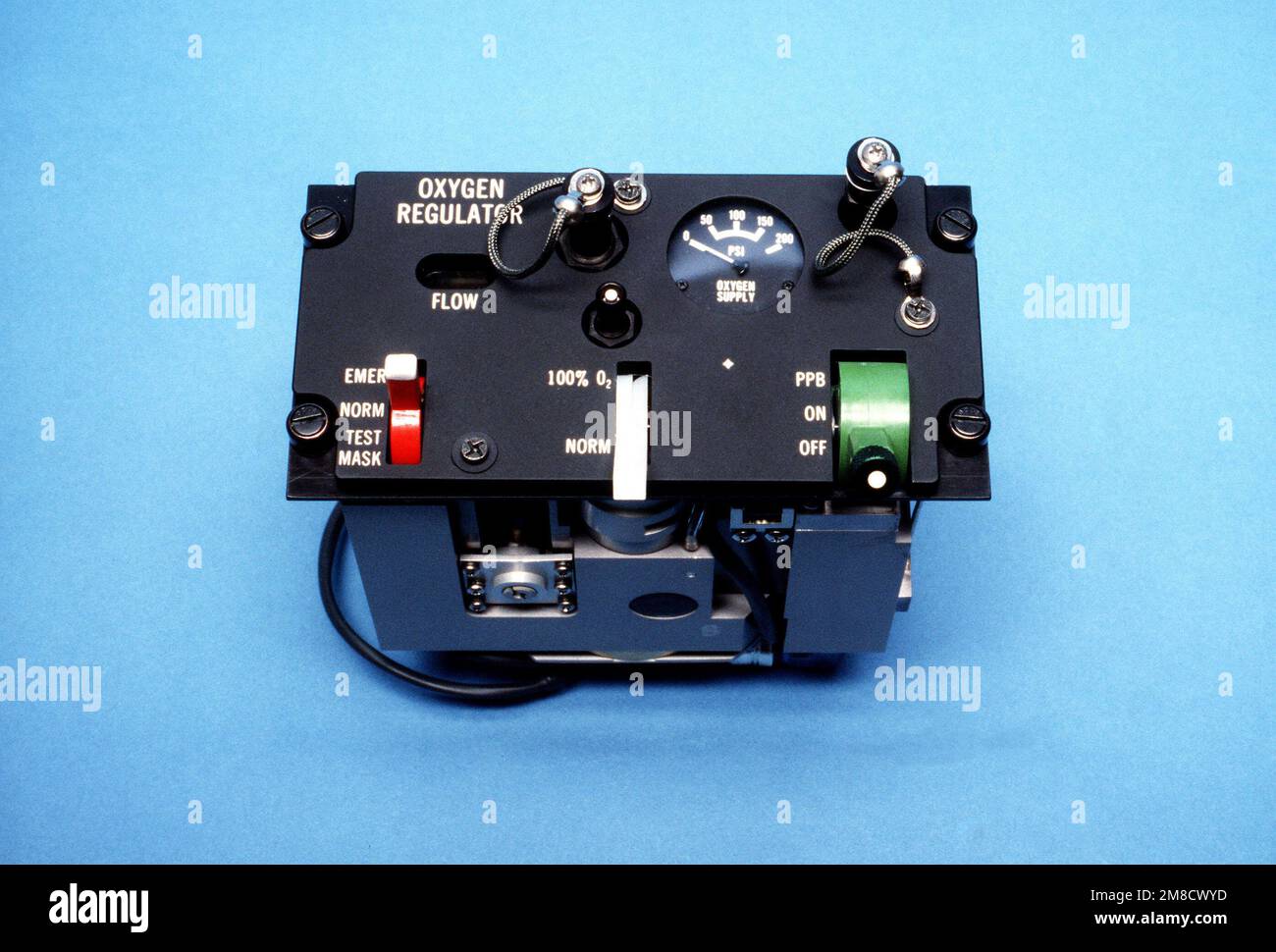 A view of a prototype oxygen regulator, part of the "Combat Edge ...