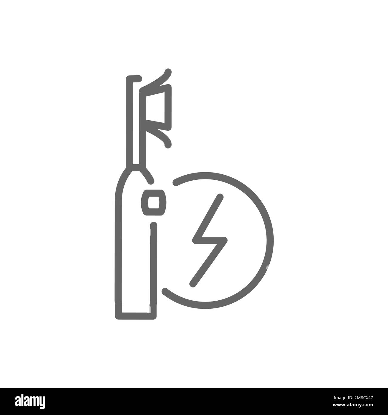 Electric toothbrush icon, common graphic resources, vector illustration ...