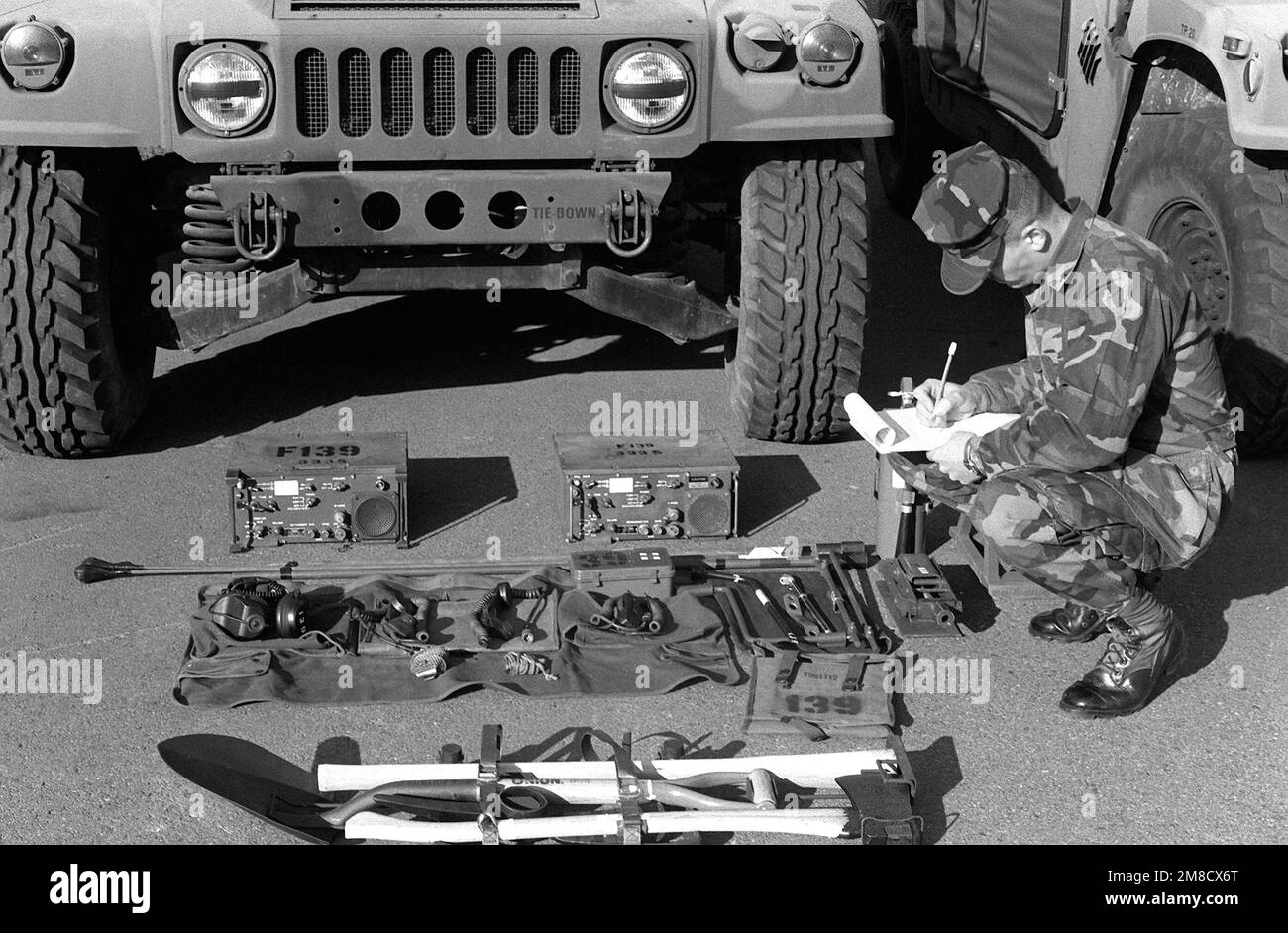 PFC D.M. Chiappini of Communications Platoon, Marine Wing Support ...