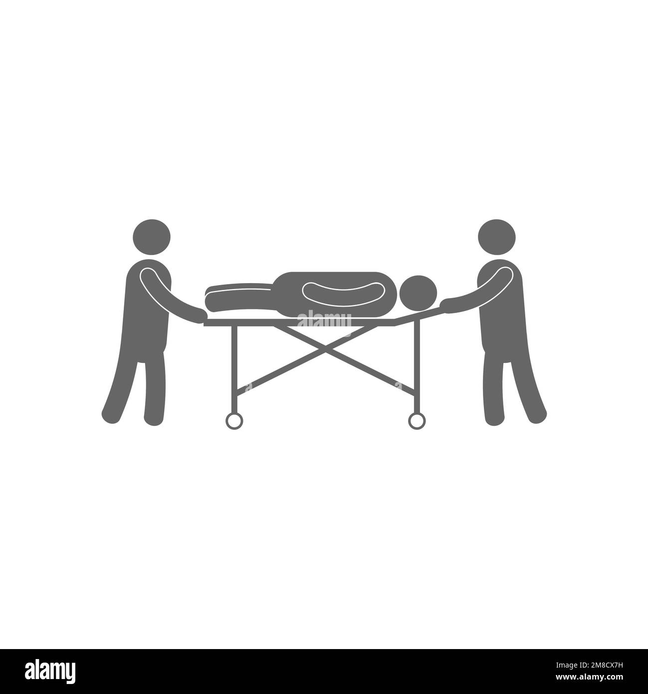 Transport patient icons, common graphic resources, vector illustrations ...