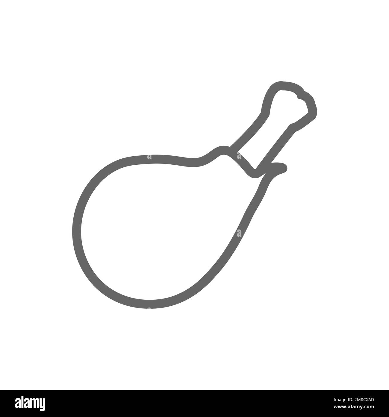 Chicken leg icon, common graphic resources, vector illustration Stock ...