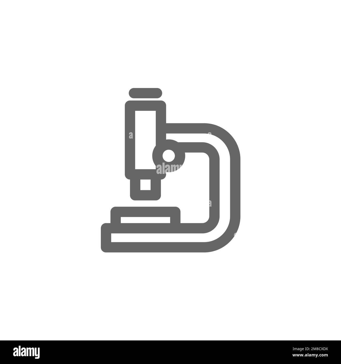 Microscope icons, common graphic resources, vector illustrations Stock ...