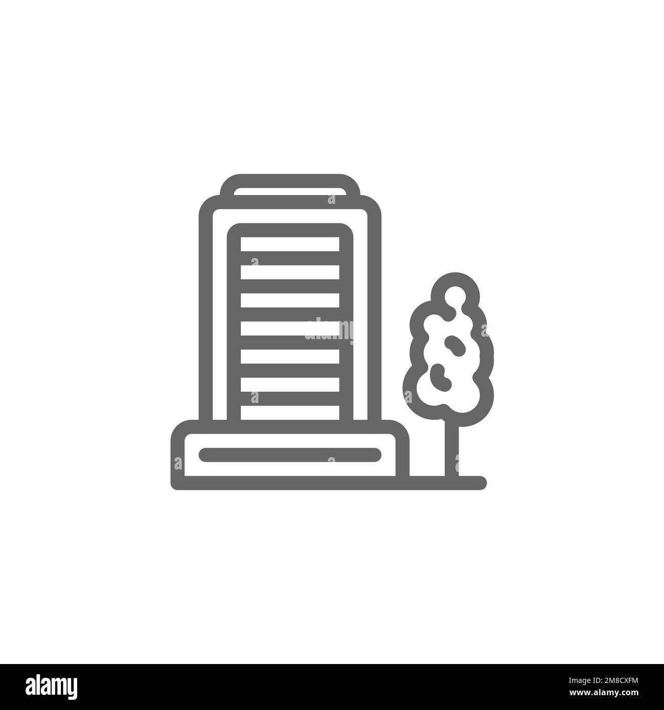 Commercial building icons, common graphic resources, vector ...