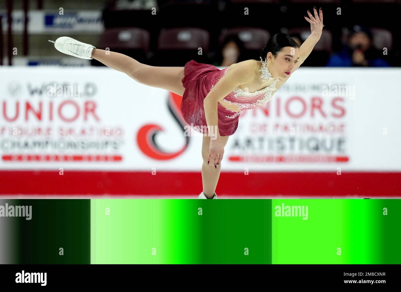 Lia Pereira from Ontario performs during the senior women‚Äôs short ...