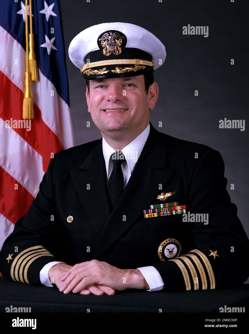 Captain Warren L. Holbert, USN (covered). Country: Unknown Stock Photo ...