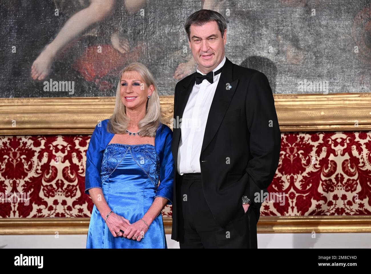 Munich, Germany. 13th Jan, 2023. Bavarian Prime Minister Markus Söder ...