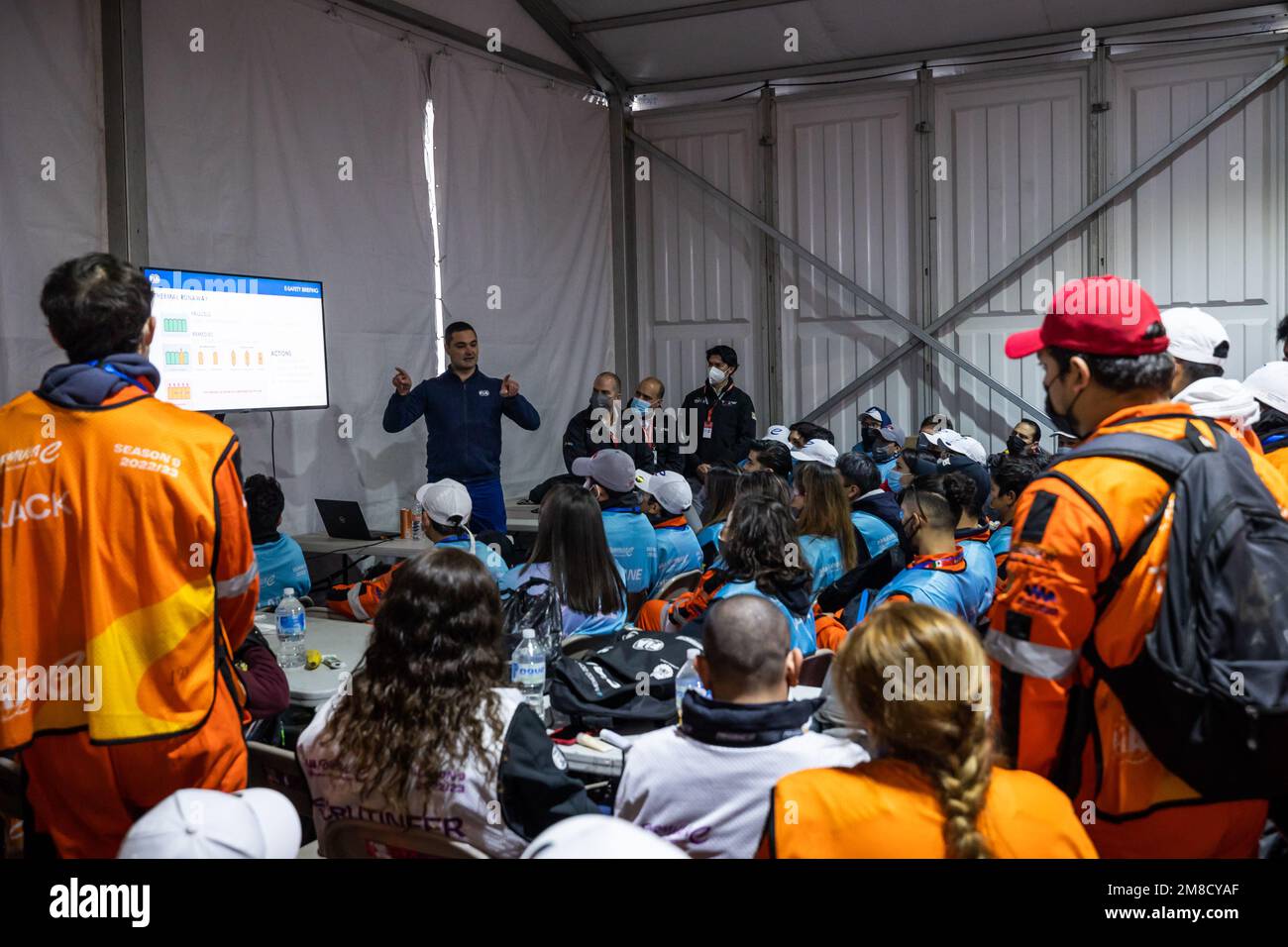 Mexico City, Mexico. 13th Jan, 2023. Marshals eSafety training during ...