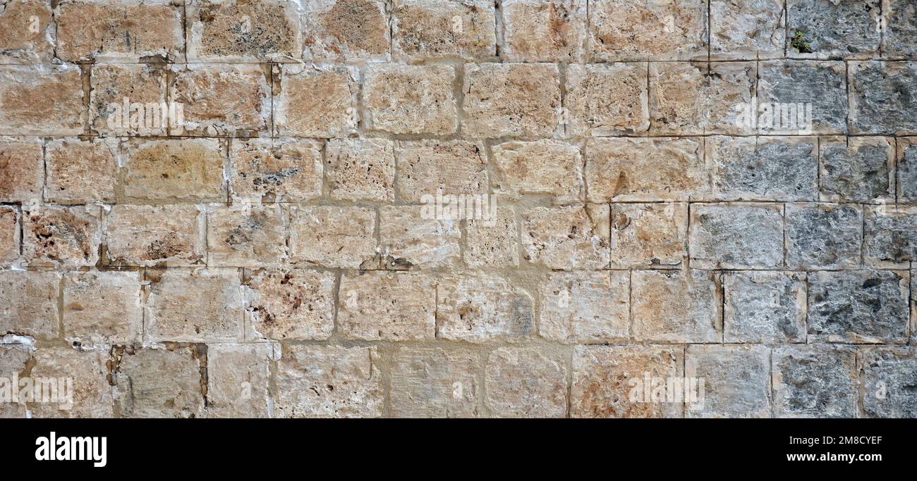 Stone Wall Grunge Block Construction Textured Outdoor Background ...