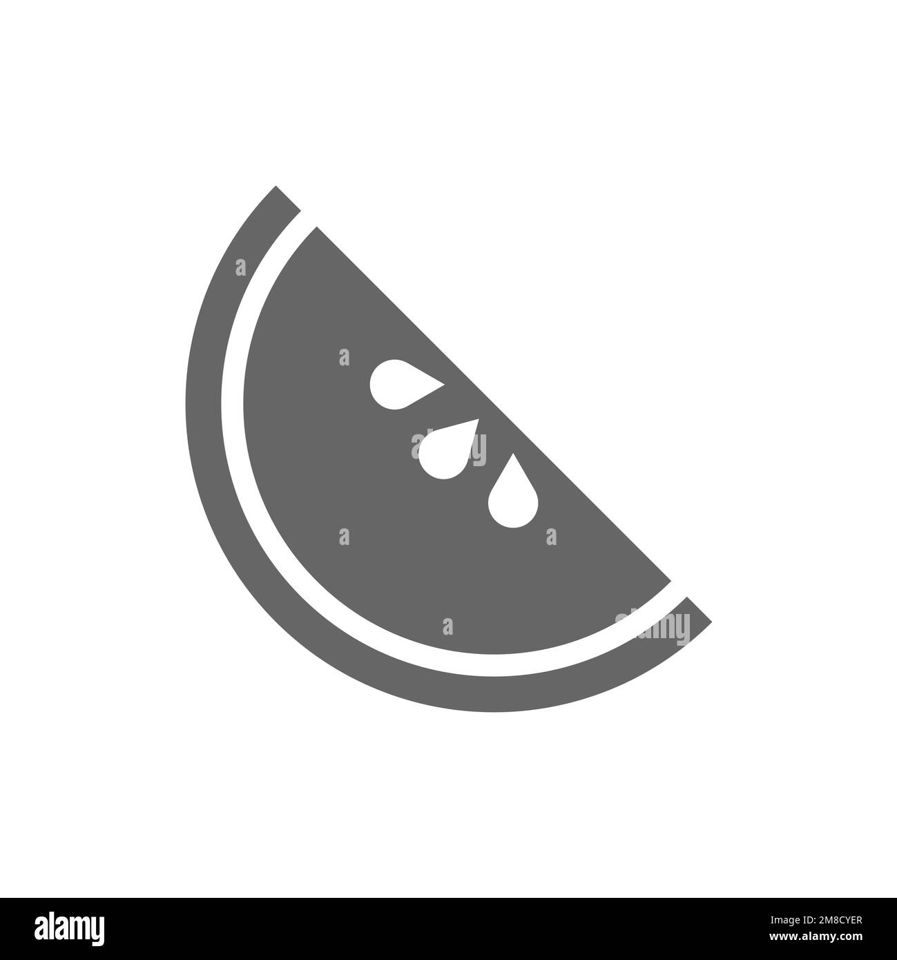 Watermelon icons, common graphic resources, vector illustrations Stock ...