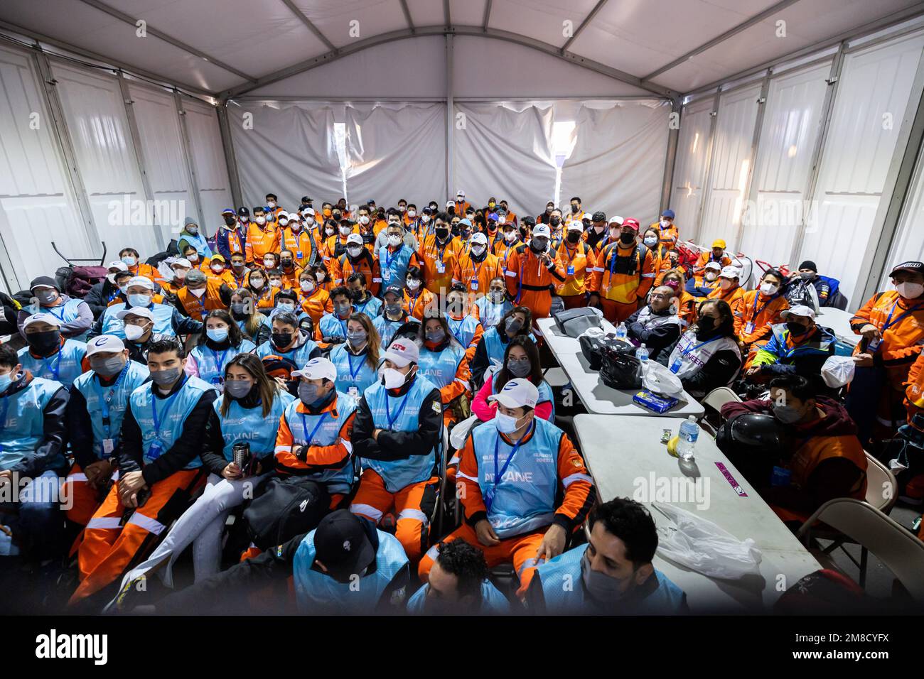 Mexico City, Mexico. 13th Jan, 2023. Marshals eSafety training during ...