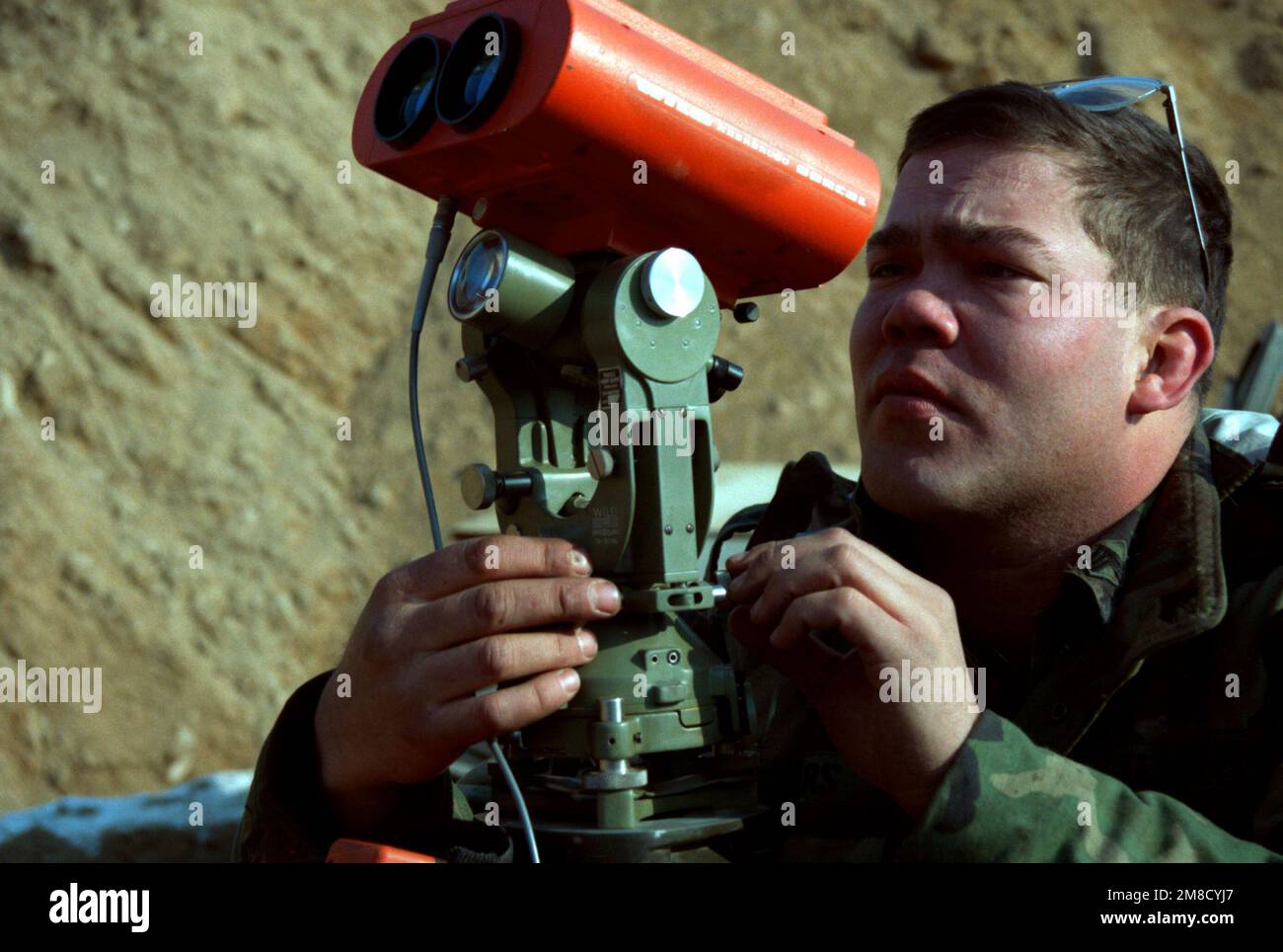 Sergeant John Rogers, a member of the Tunnel Neutralization Team, uses ...