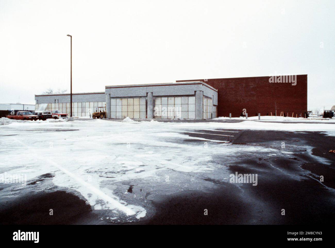 An exterior view of the new commissary under construction. The new ...