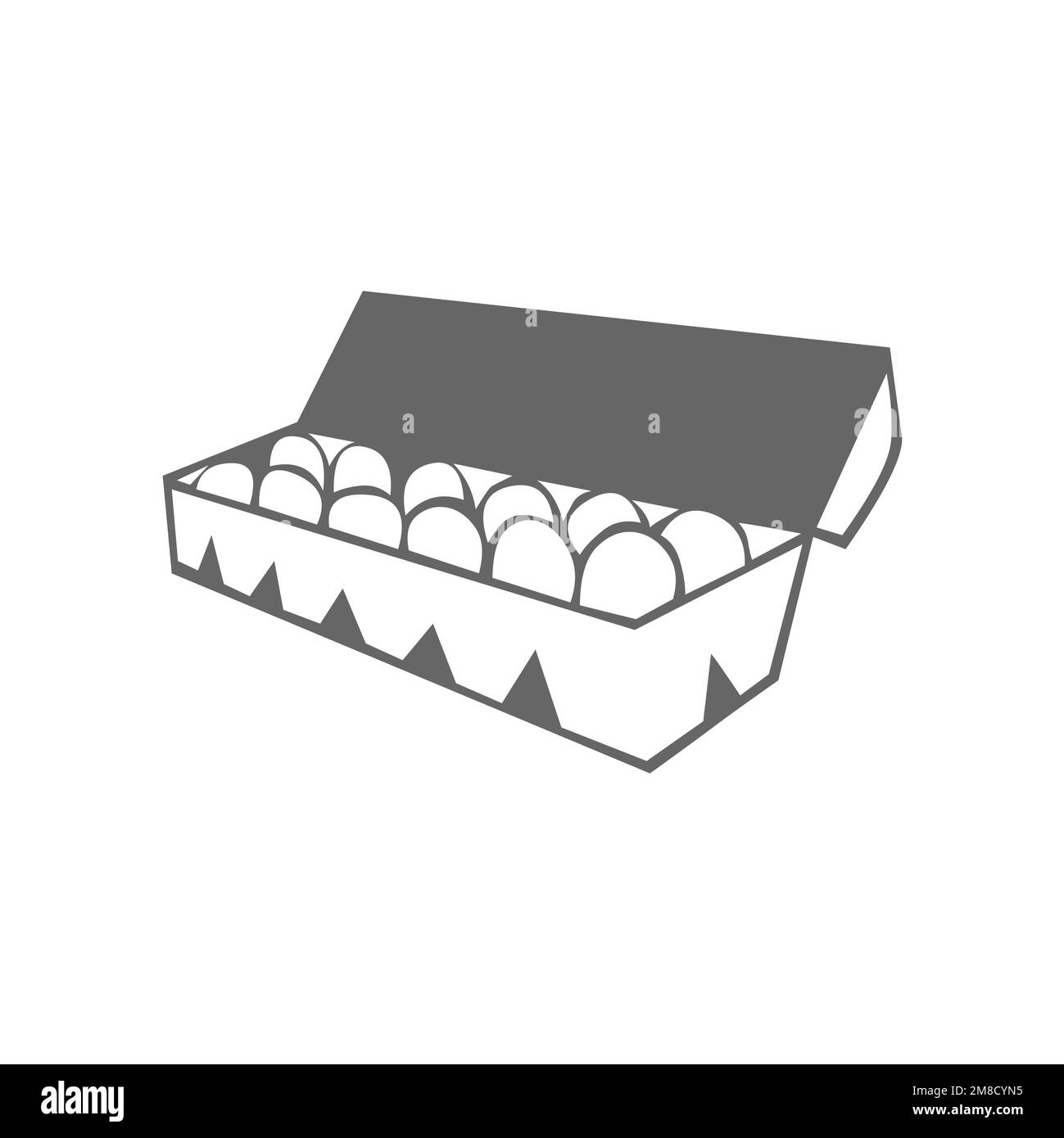 Egg box icon, common graphic resources, vector illustration Stock ...