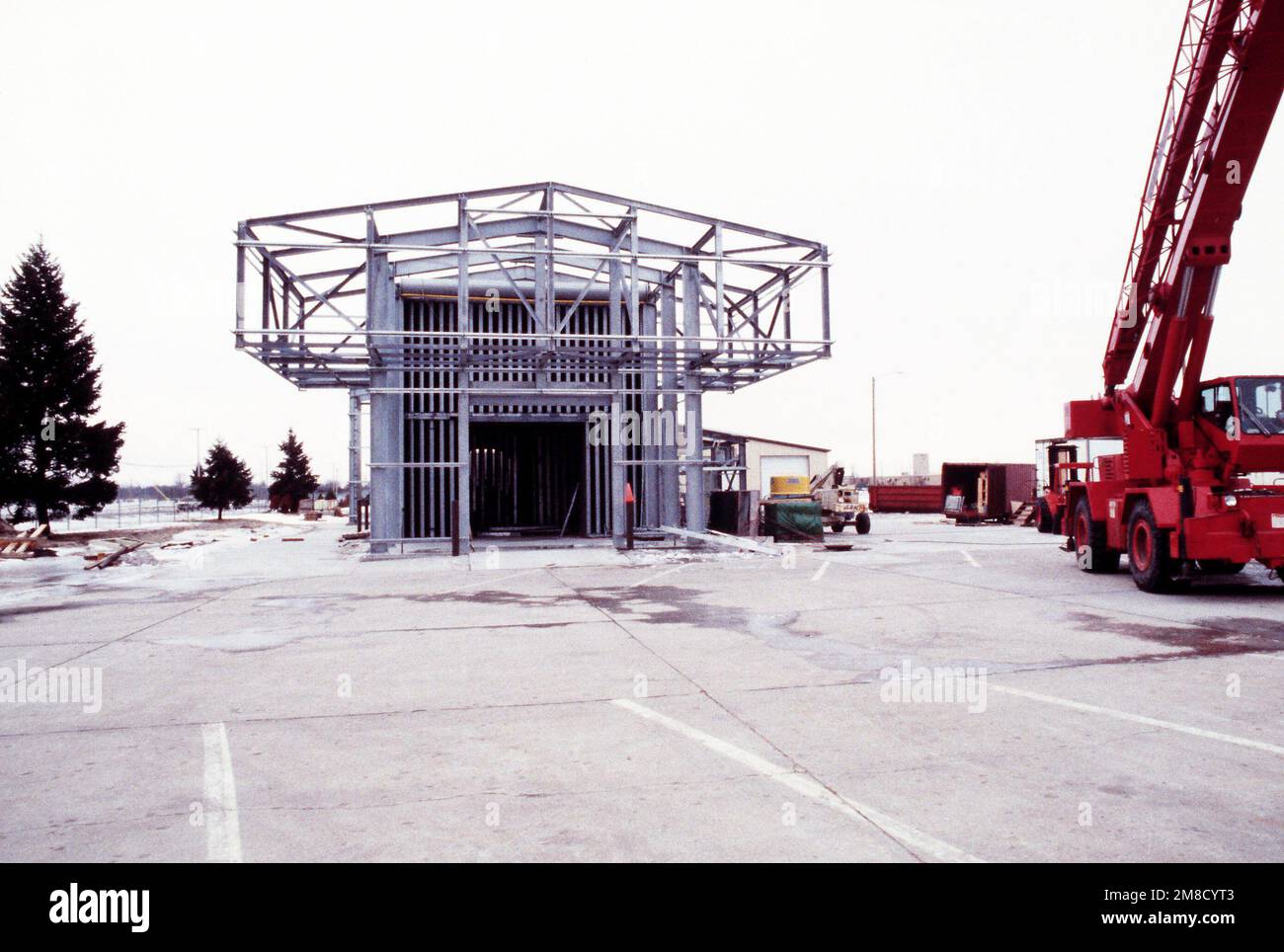 An exterior view of the front section of a T-9 sound suppression ...