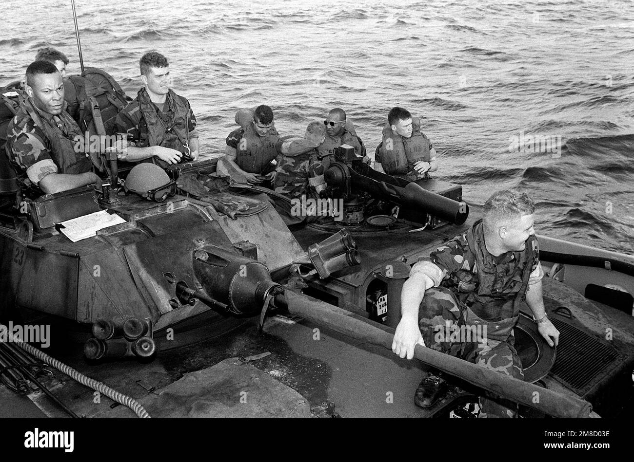 Marines of the 2nd Light Armored Infantry Battalion, 4th Marine ...