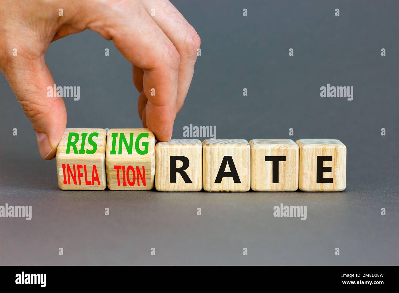 Inflation or rising rate symbol. Concept word Inflation rate Rising ...