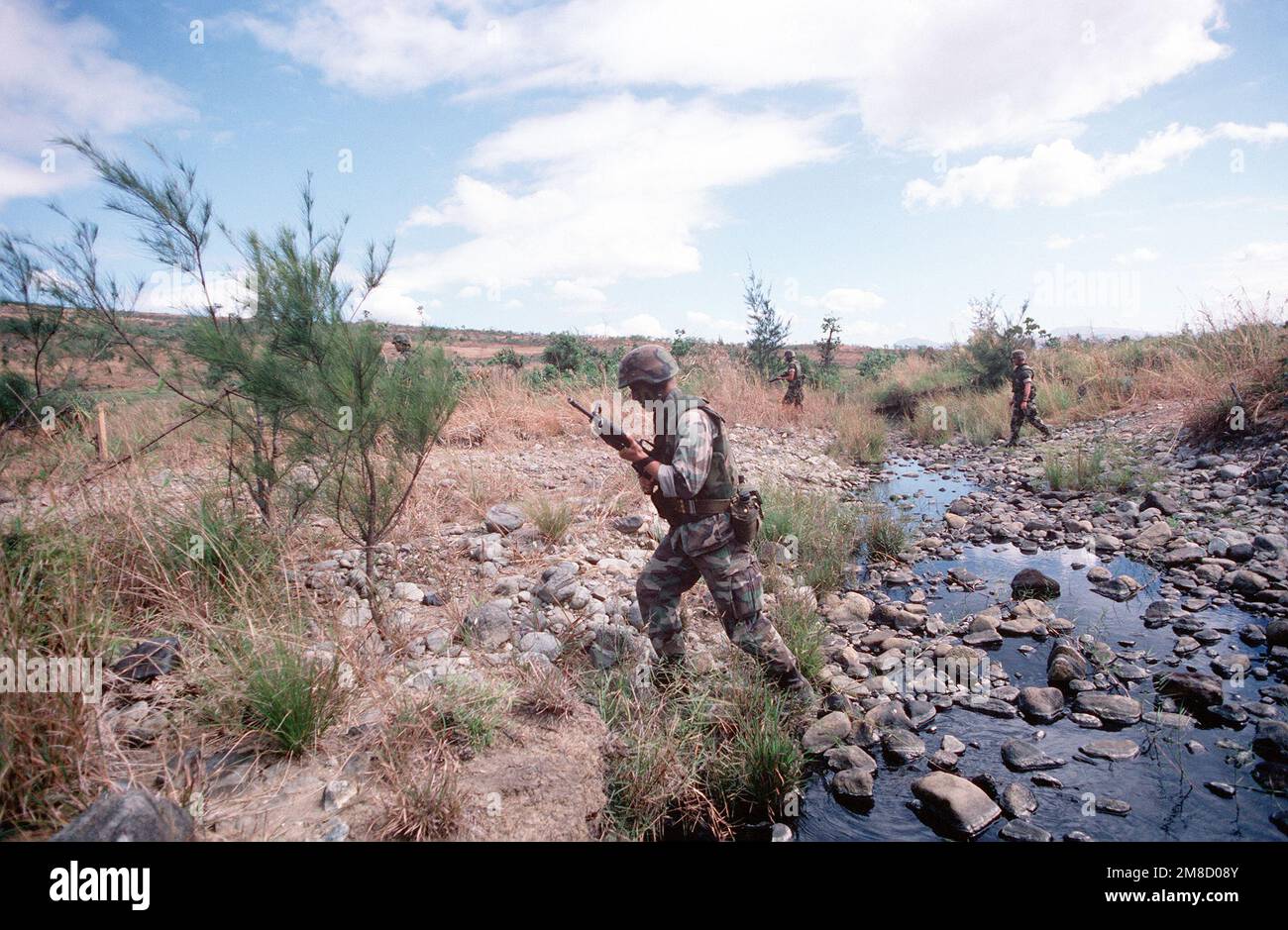 Marines from Company B, Marine Barracks, Subic Bay, Philippines ...
