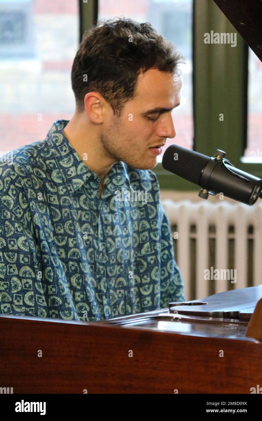 Jordan Rakei films a session in Brooklyn Stock Photo - Alamy