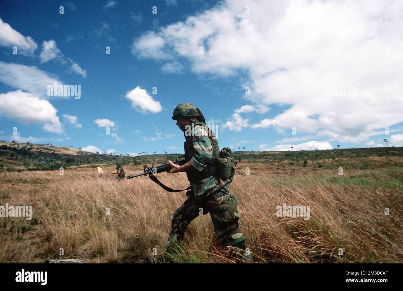 PFC Algie Ware, a member of Company B, Marine Barracks, Subic Bay ...