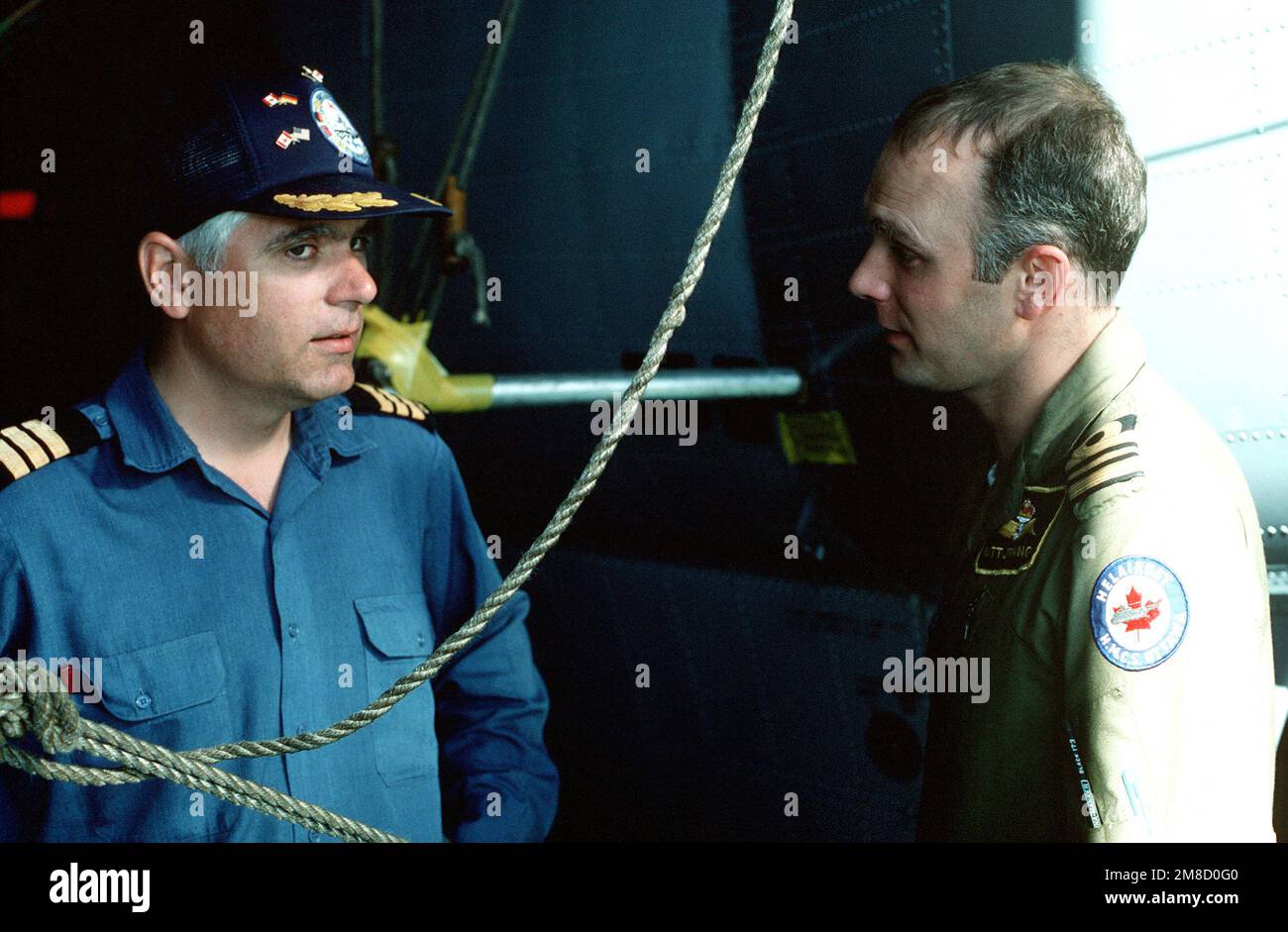 The commanding officer of the Canadian frigate HMCS MARGAREE (DDH-230 ...