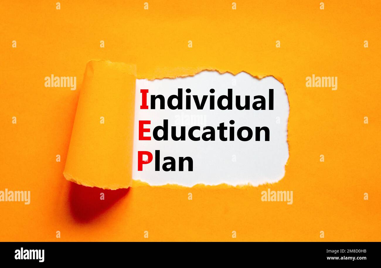 IEP individual education plan symbol. Concept words IEP individual ...