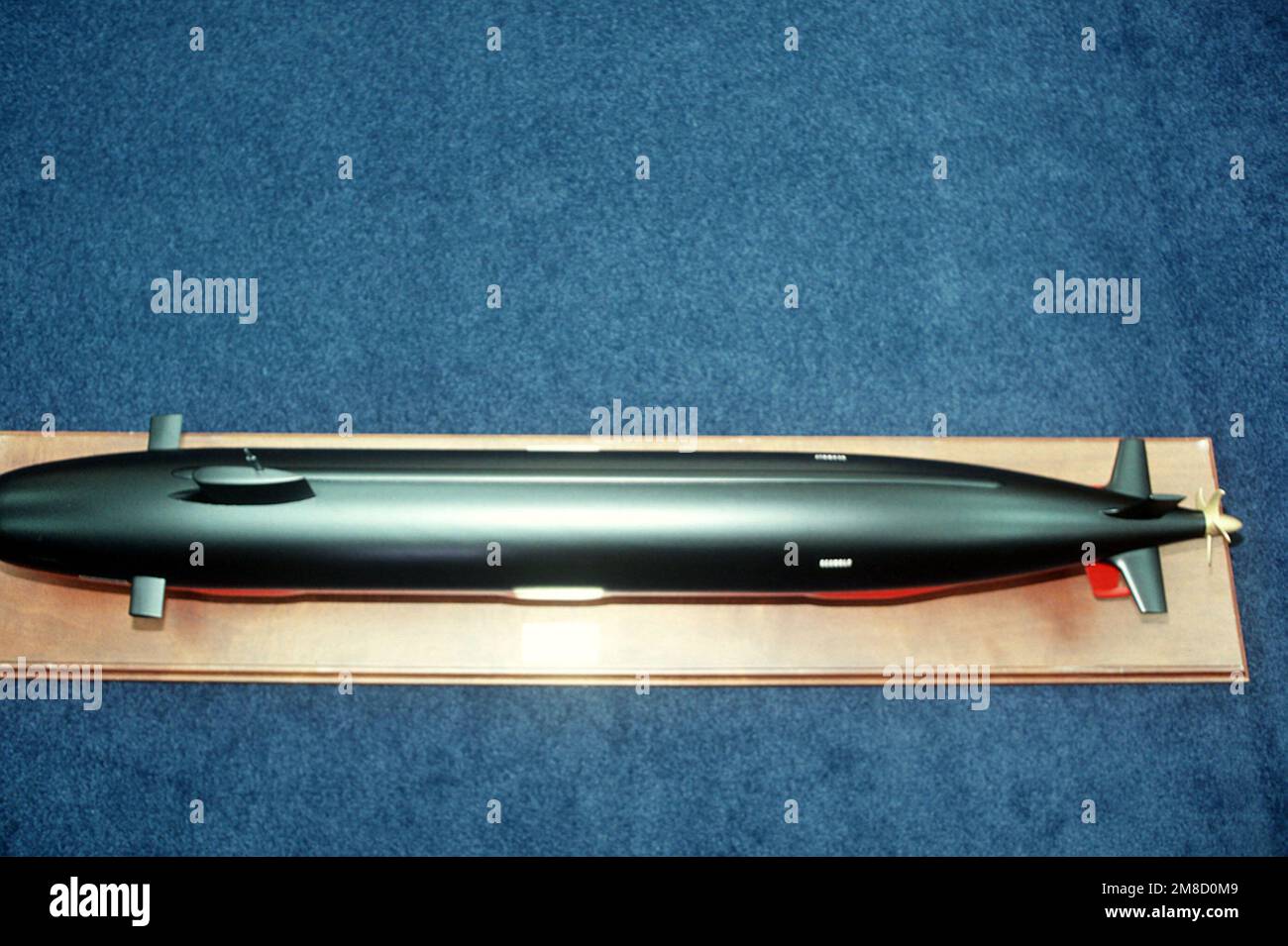 A model of the proposed SSN-21 class nuclear-powered attack submarine ...