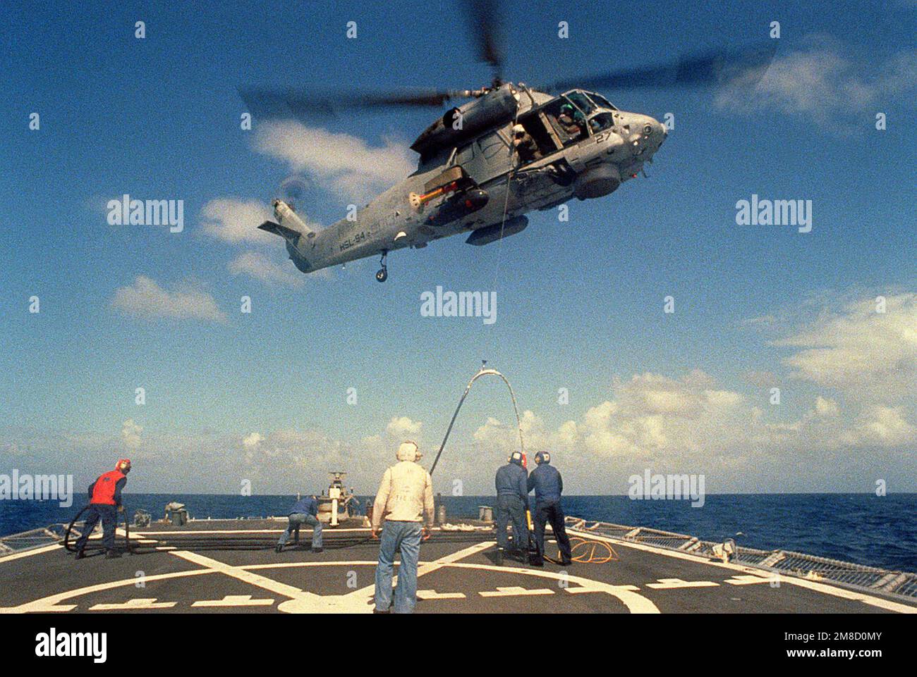 The executive officer of the guided missile frigate USS CLARK (FFG-11 ...