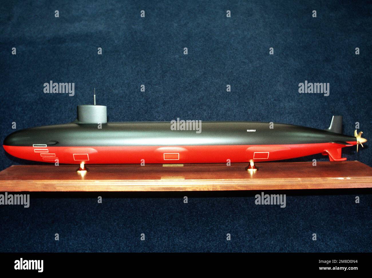 A model of the proposed SSN-21 class nuclear-powered attack submarine ...
