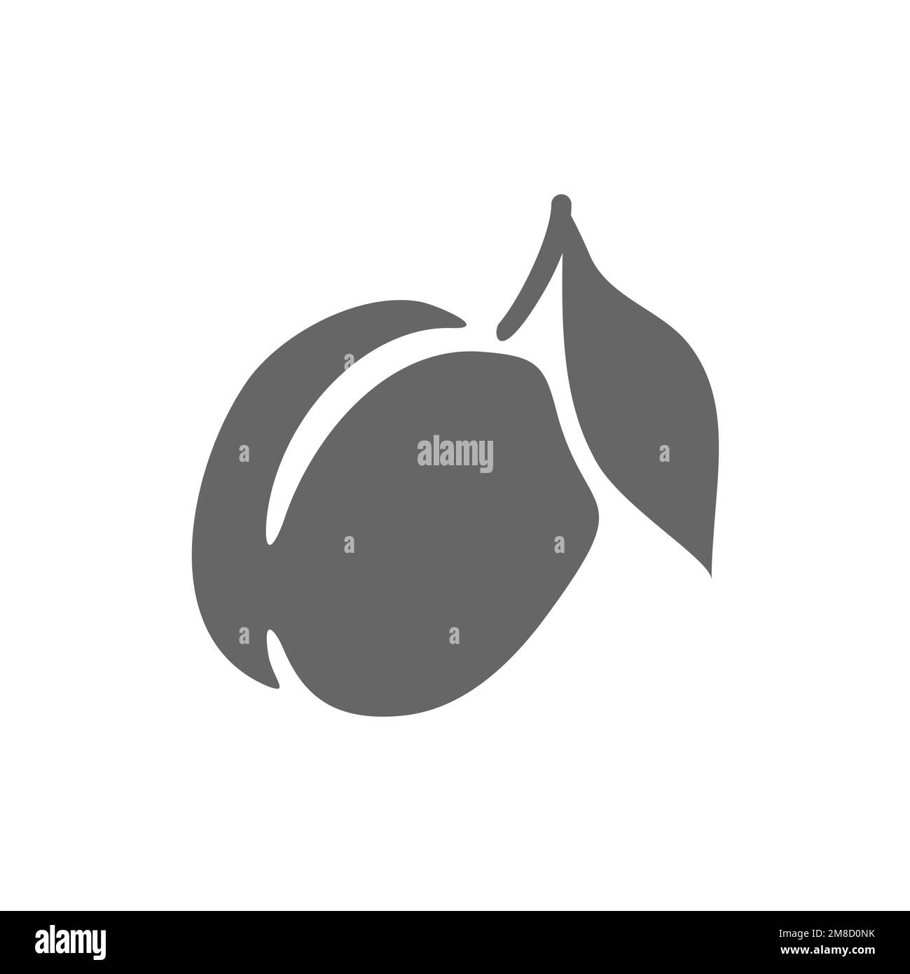 Plum icon, common graphic resources, vector illustration Stock Vector ...