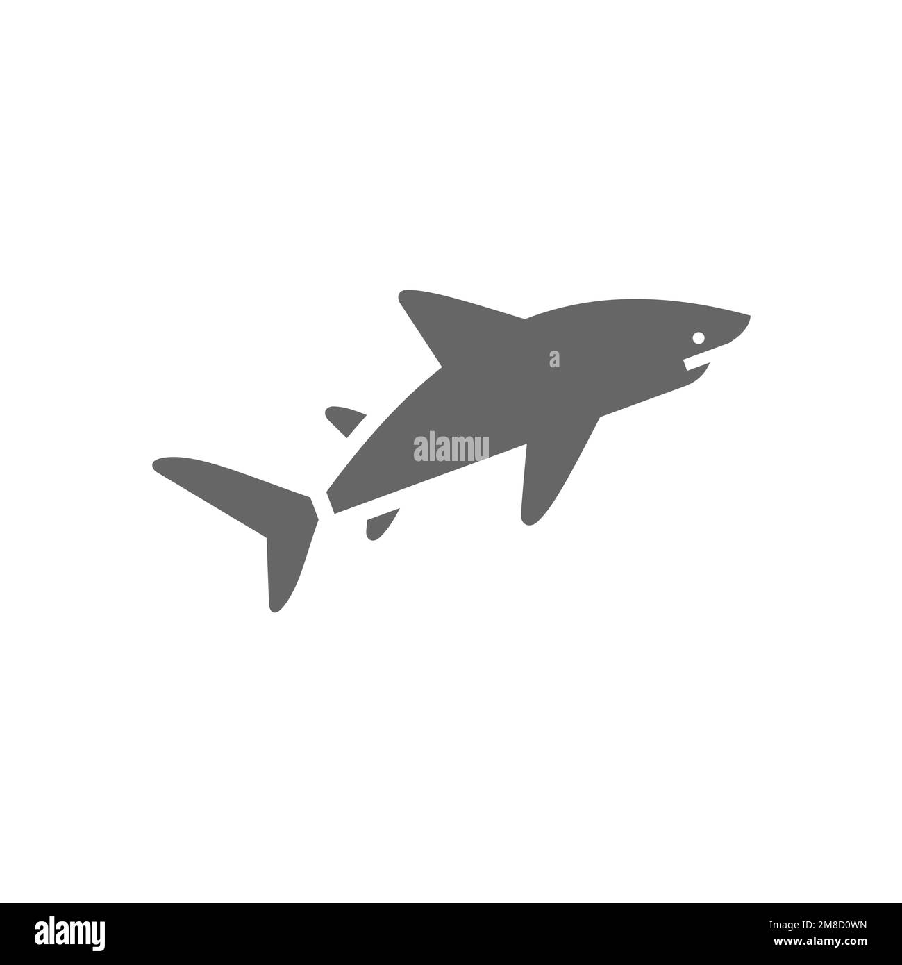 Shark icons, common graphic resources, vector illustrations Stock ...