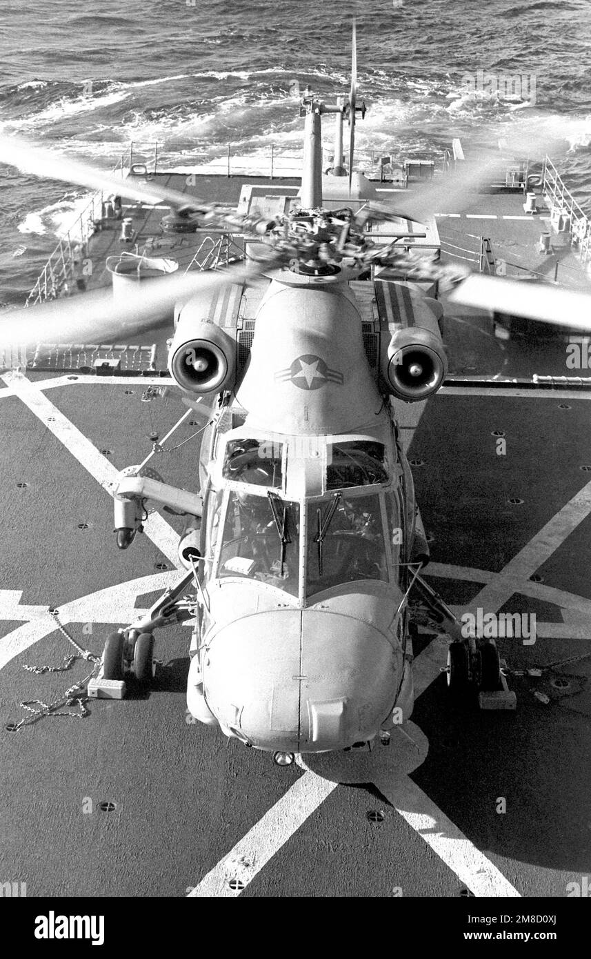 A Light Helicopter Anti-submarine Squadron 34 (HSL-34) SH-2F Seasprite ...