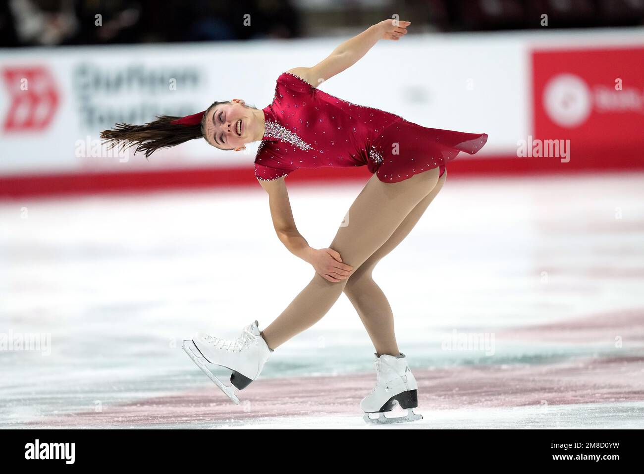 Kaiya Ruiter performs during the senior women’s short program at the ...