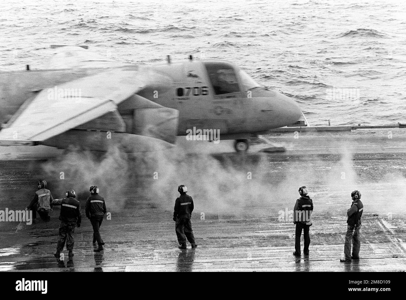 An Air Anti-submarine Squadron 31 (VS-31) S-2A Viking aircraft is ...