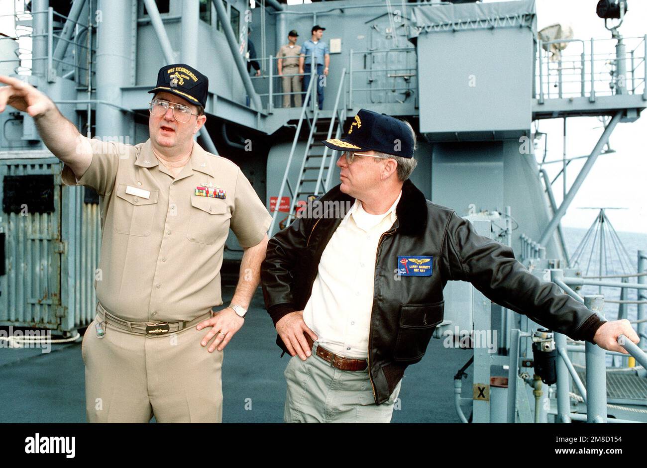 CAPT Morris C. Foote, Commanding Officer of the guided missile cruiser ...