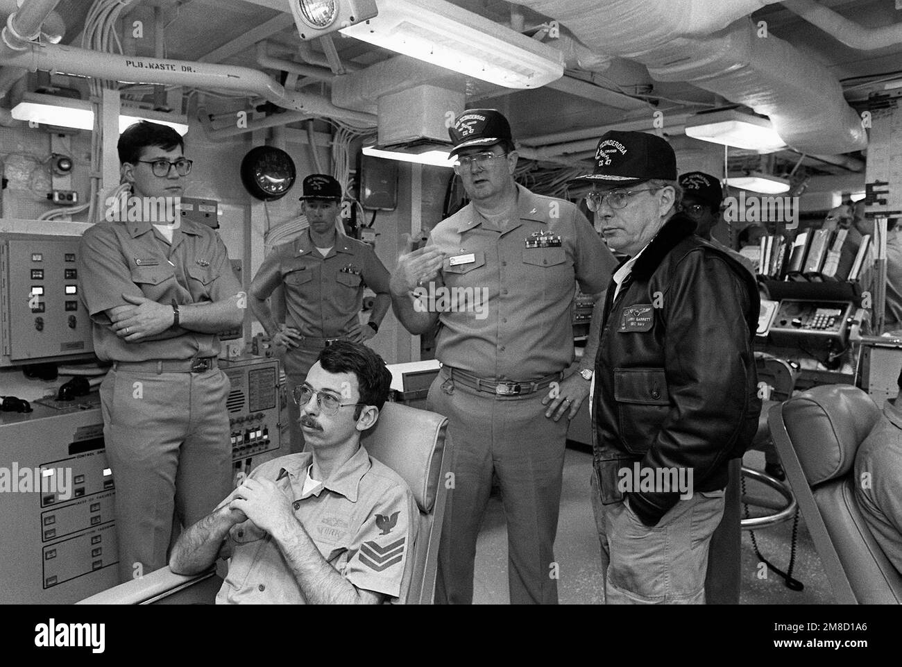 CAPT M.C. Foote, Commanding Officer of the guided missile cruiser USS ...