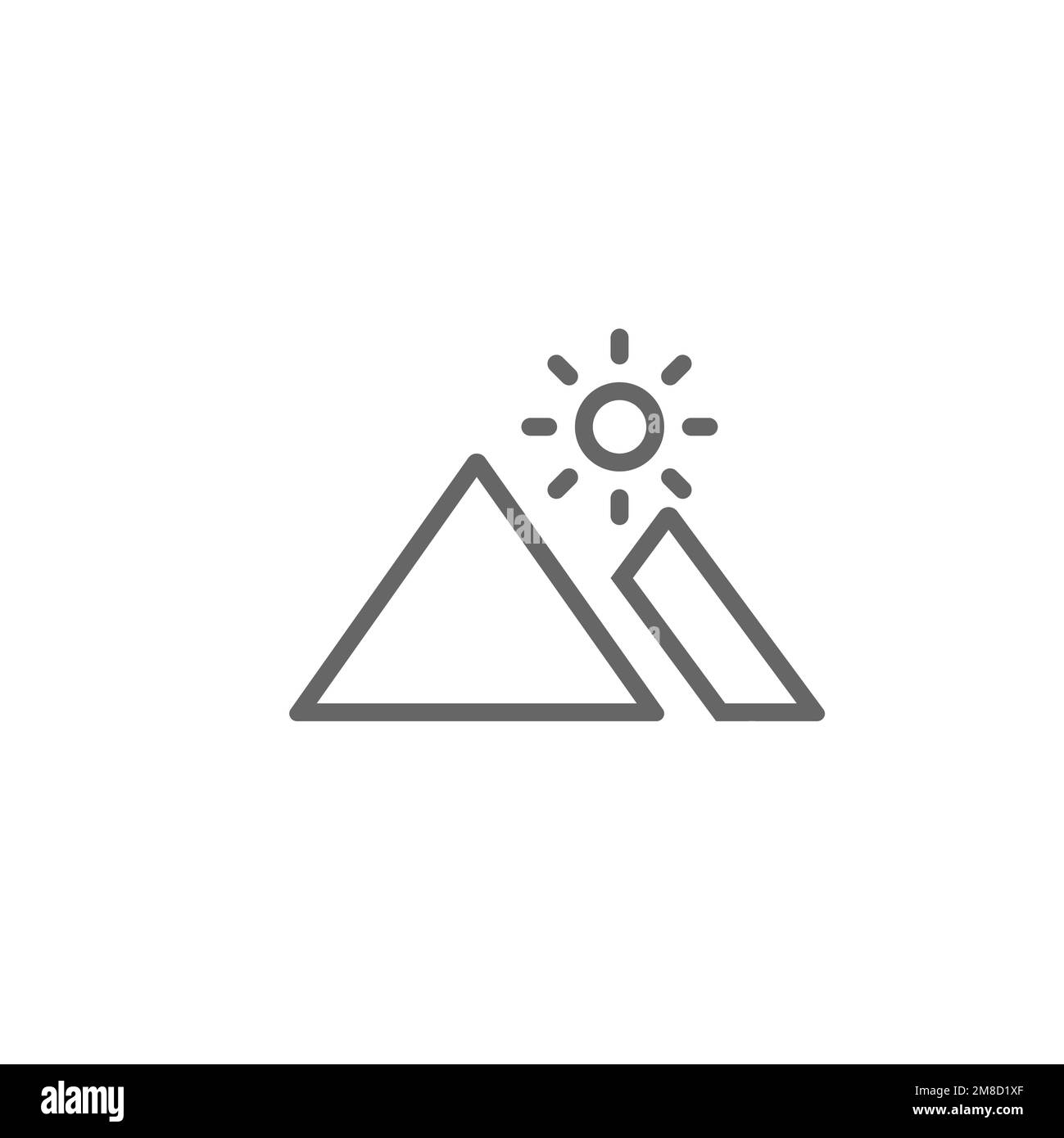 Pyramid icons, common graphic resources, vector illustrations Stock ...