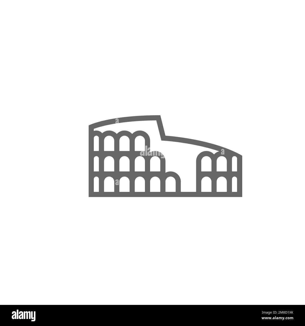 Roman arena icons, common graphics resources, vector illustrations ...