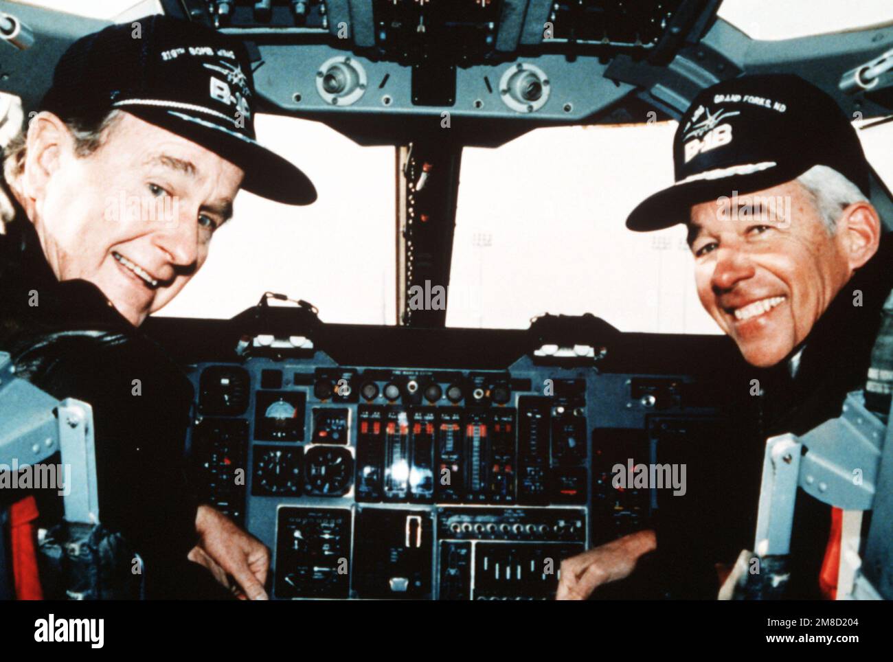 President George Bush, left, and GEN Jack Chain, Commander in CHIEF ...