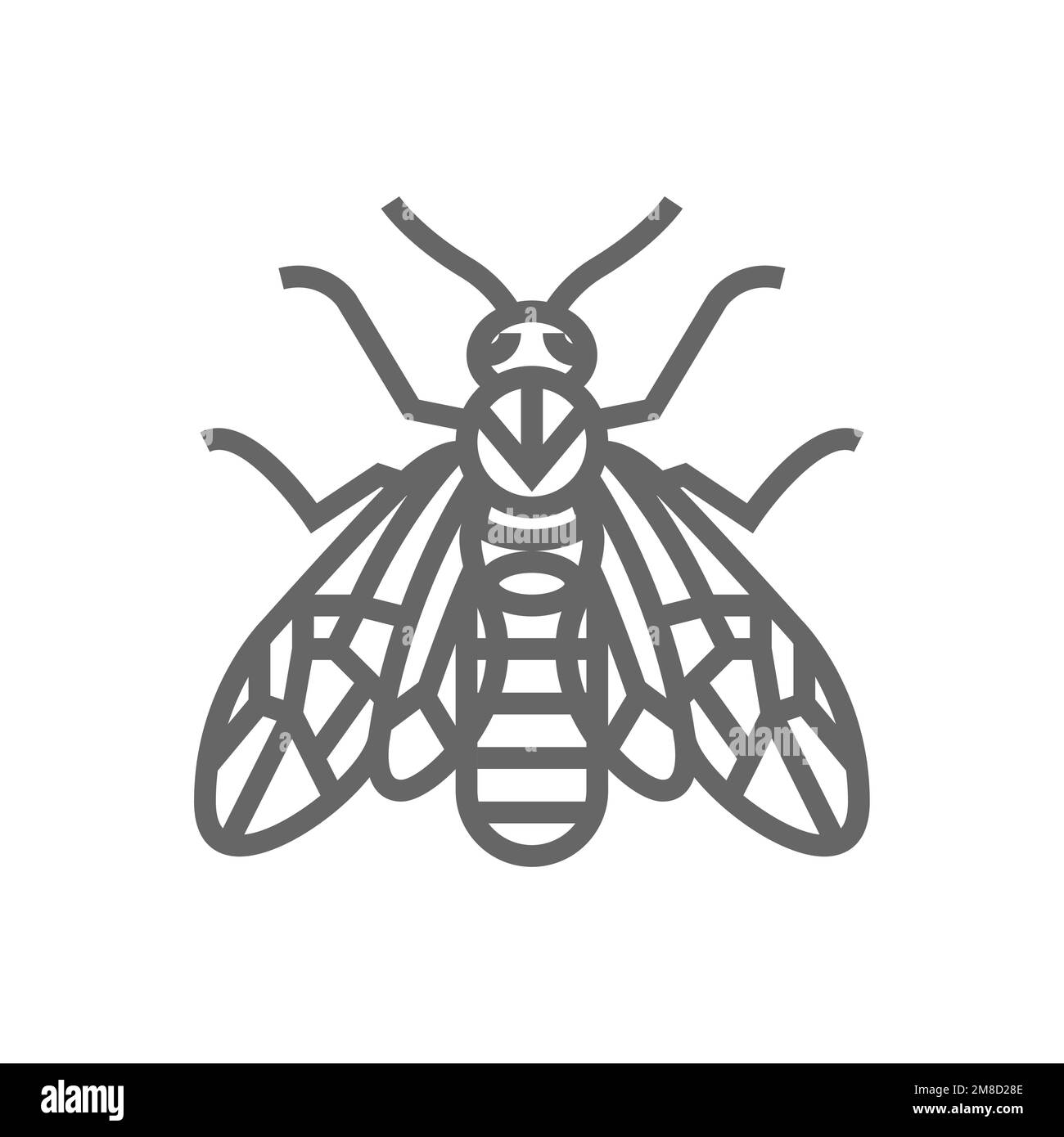 Fly icon, common graphic resources, vector illustration Stock Vector ...