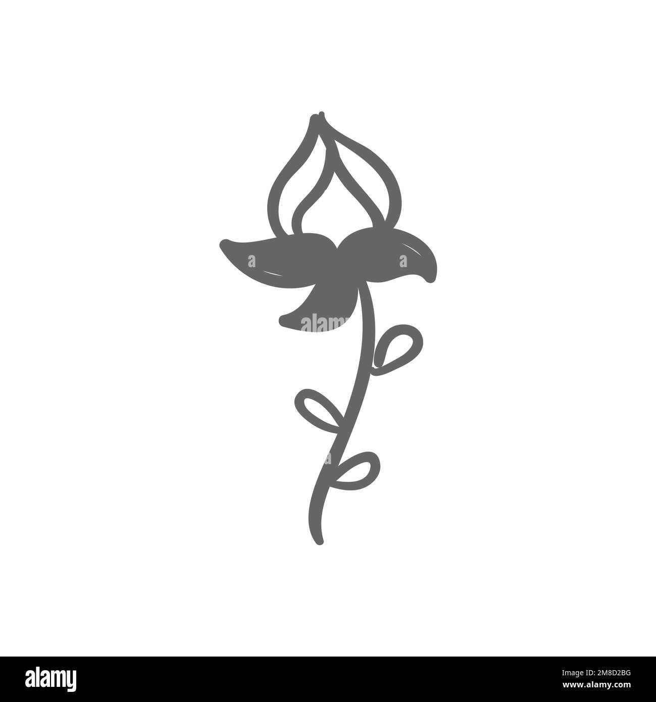 Flower icons, common graphic resources, vector illustrations Stock ...