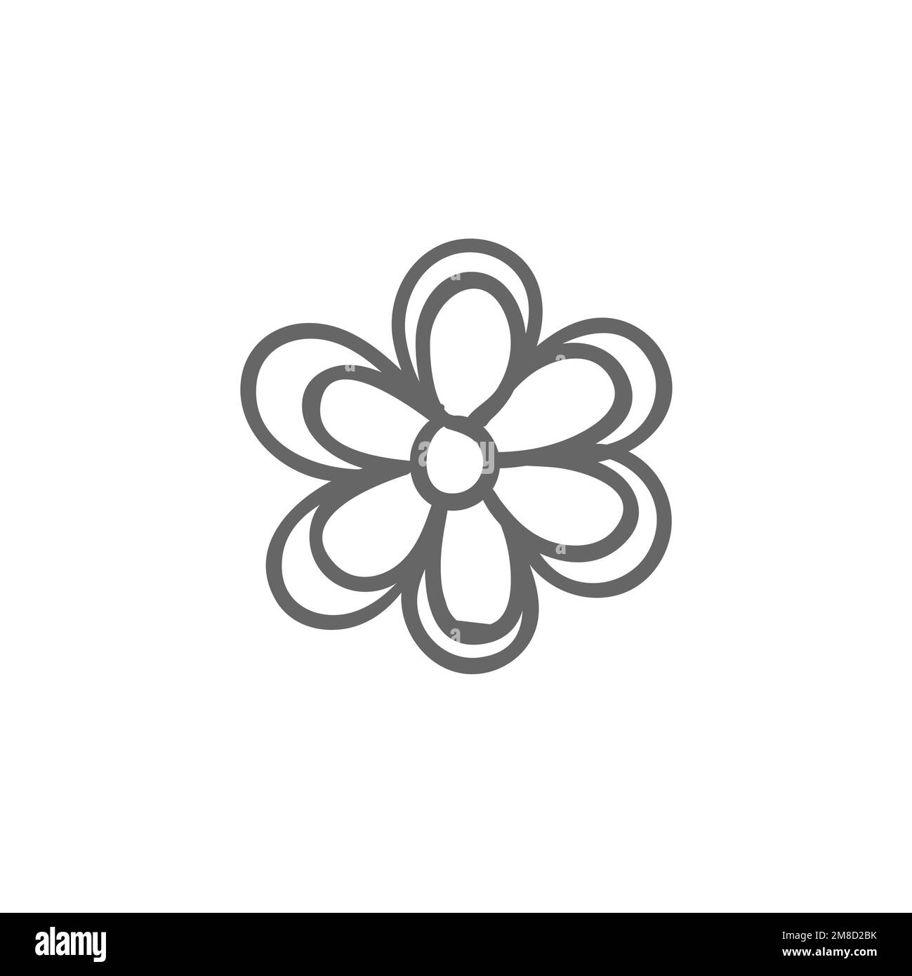 Flower icons, common graphic resources, vector illustrations Stock ...