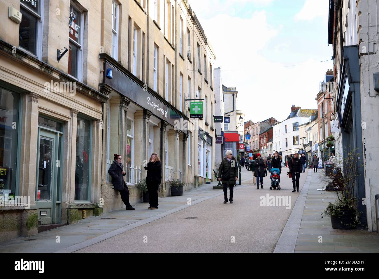 High Street, Stroud, Gloucestershire, England. - 13 January 2023 ...
