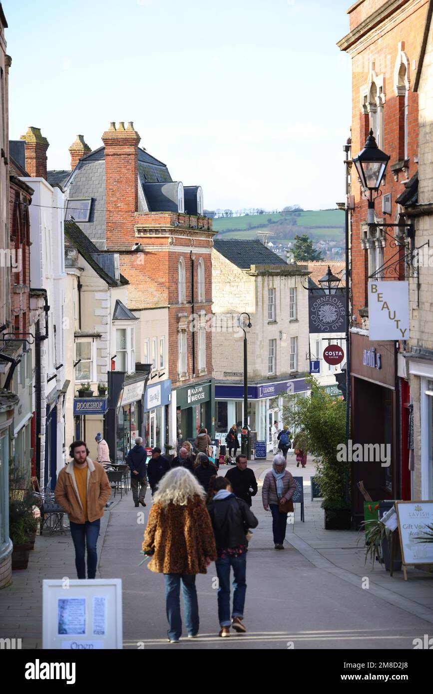 High Street, Stroud, Gloucestershire, England. - 13 January 2023 ...