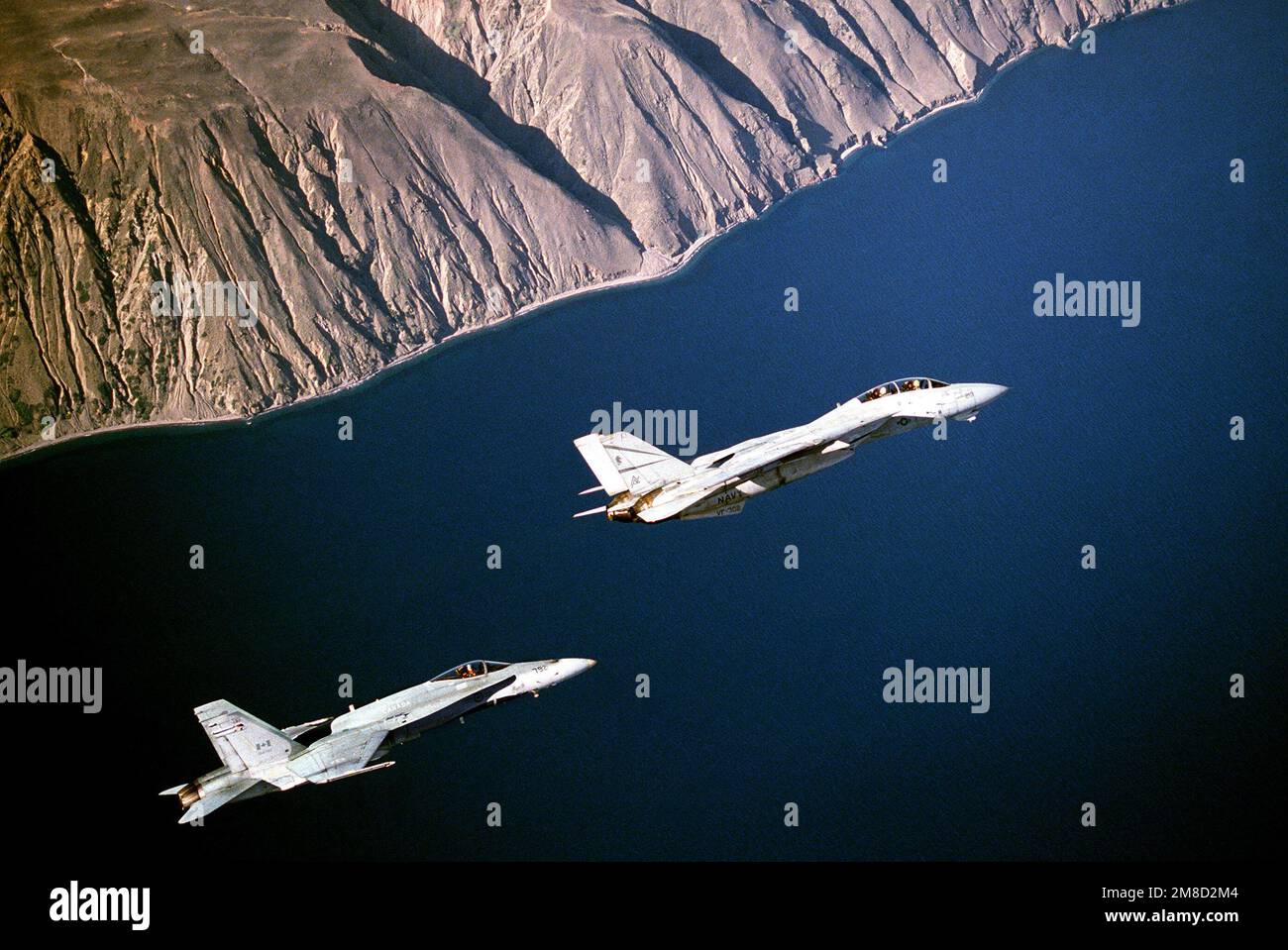 An air-to-air right side view of a Canadian 416th Tactical Fighter ...