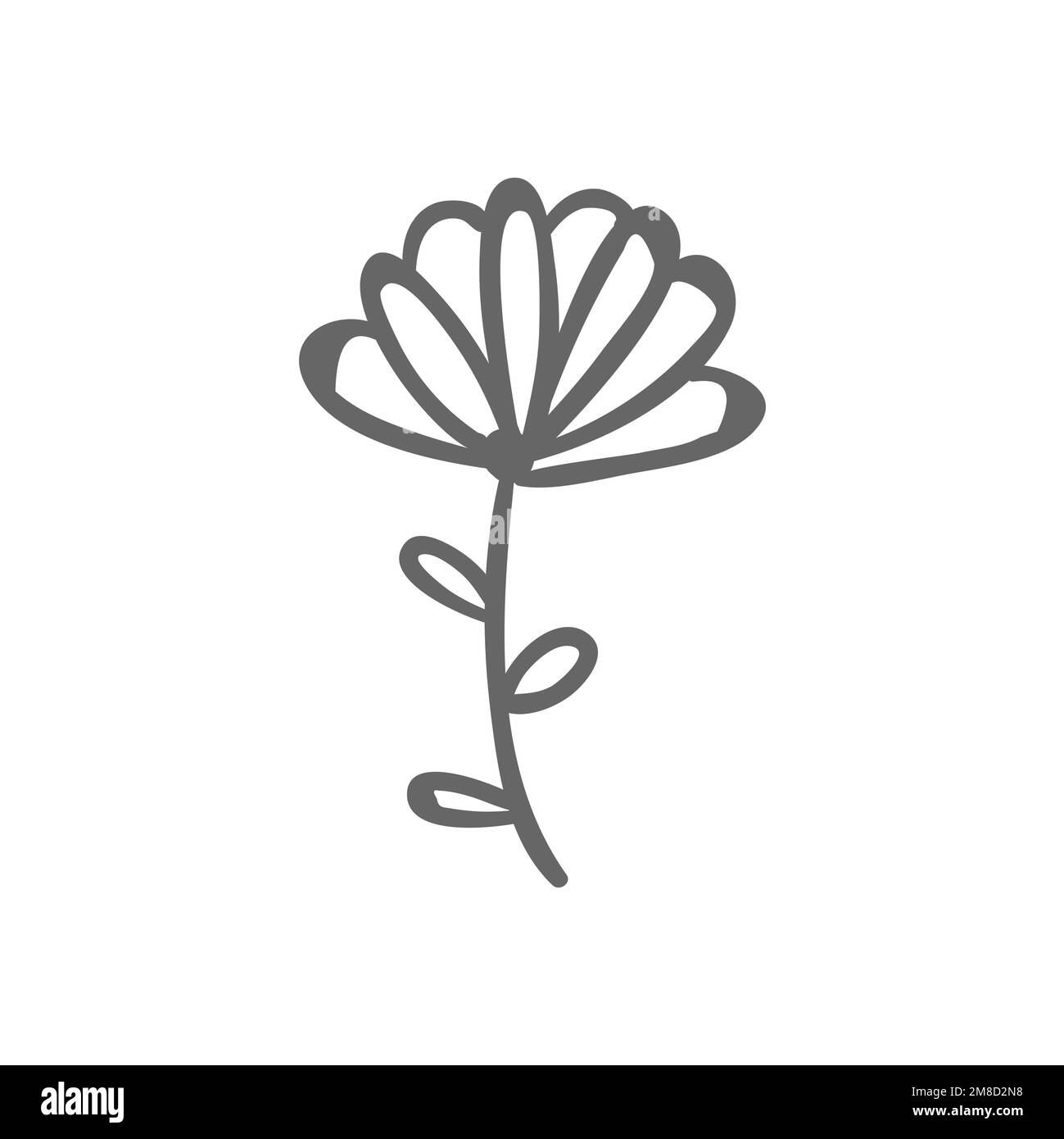 Flower icons, common graphic resources, vector illustrations Stock ...