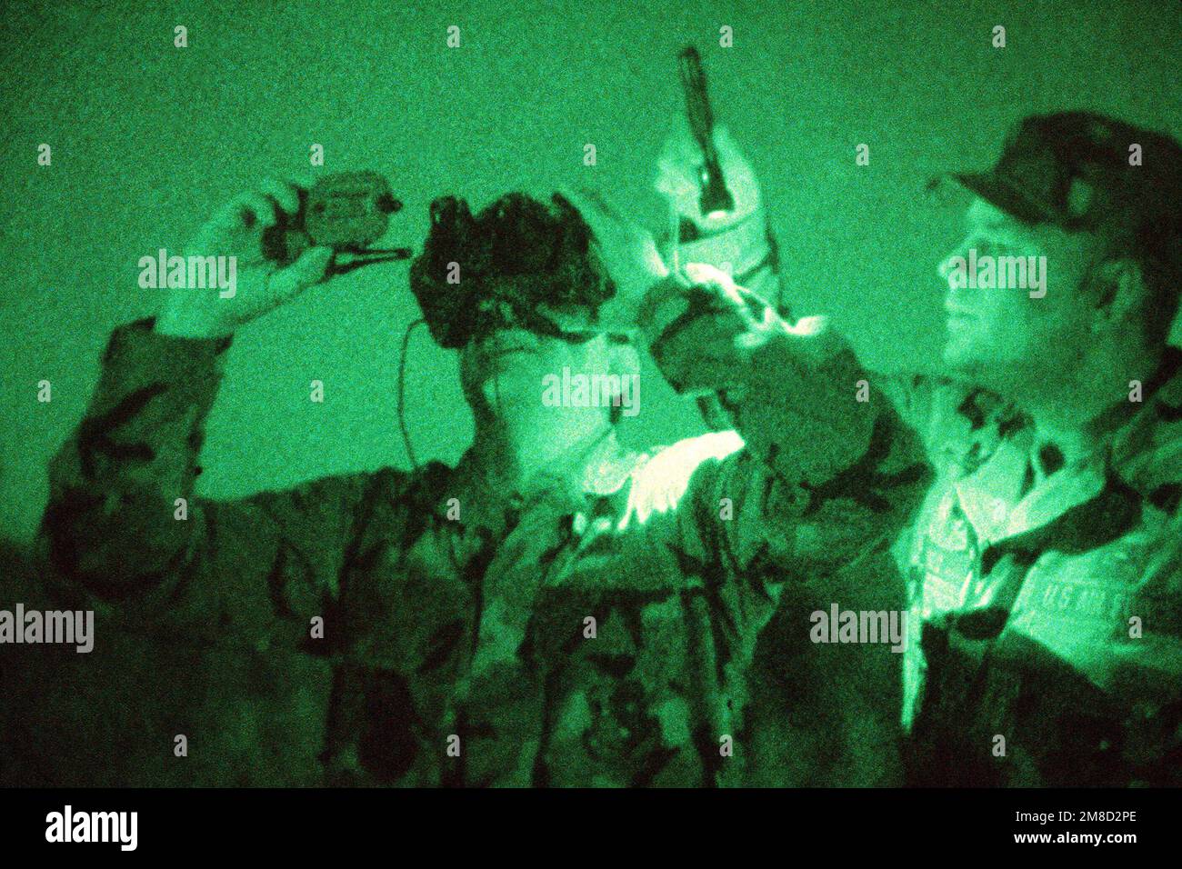 MASTER Sergeant Stephen Lord provides lighting assistance as STAFF ...